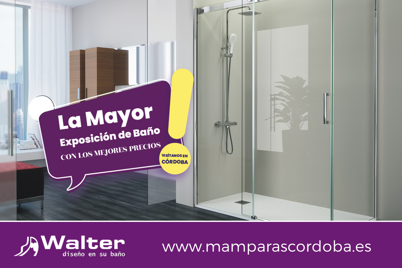 Mamparas de baño Córdoba | Mamparas de baño y ducha Córdoba | Walter Baños